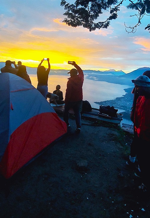 rostro maya nariz del indio amanecer panajachel