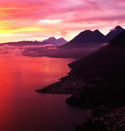 rostro maya nariz del indio amanecer panajachel